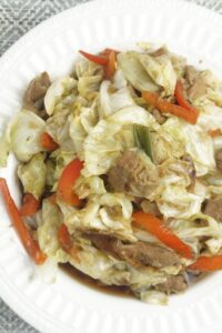 Ginisang Repolyo (Healthy Sauteed Cabbage) - Pinoy Family Recipes